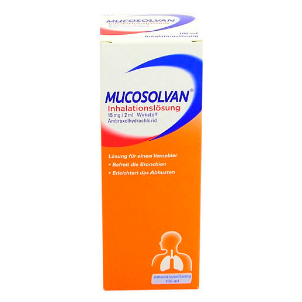 Раствор для ингаляции MUCOSOLVAN Inhalationslösung 15 mg 100 мл MUCOSOLVAN
